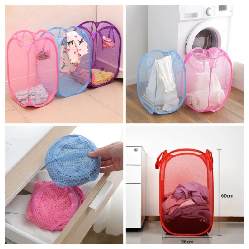 Big Foldable Net Laundry Basket ( 221 ) – MrOnline.pk